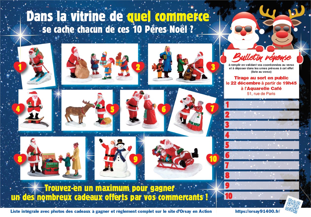 A La Recherche Du Père Noël A Orsay - Comment participer ? - Orsay en ...